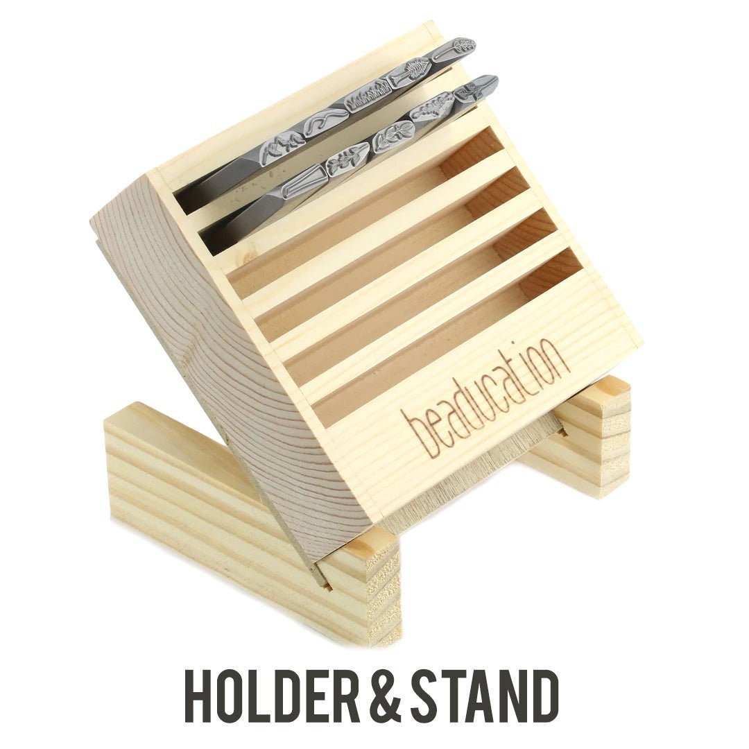 Wooden Stamp Holder for Rectangle Metal Stamps With Stand - Etsy