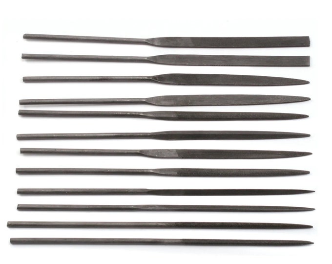 Mini Needle Jewelers File Set, Set of 12 Files - Beaducation Metal ...