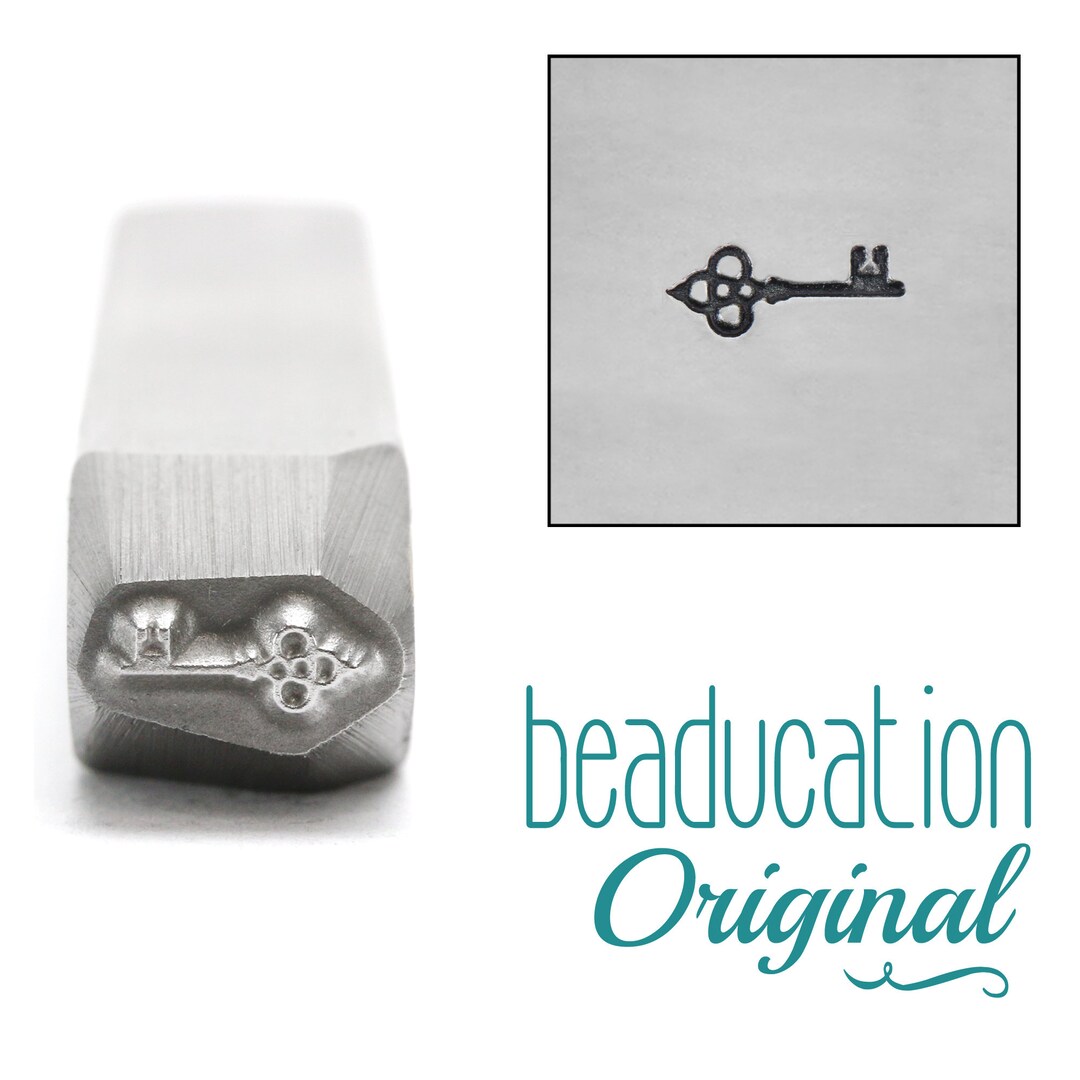 Skeleton Key Metal Design Stamp, Antique Key - Beaducation Metal ...
