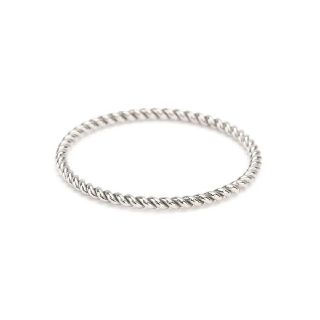 Sterling Silver Twisted Stacking Ring, Sizes 5 - 8 - Beaducation Metal ...