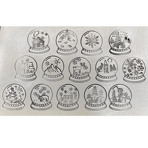 Snow Globe / Crystal Ball Metal Stamp 17mm Beaducation Metal Stamping ...