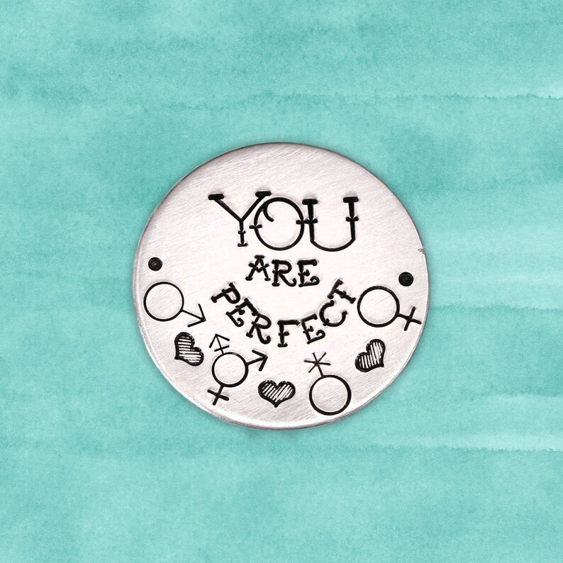 Non Binary Gender Symbol Metal Stamp 5mm Beaducation Metal | Etsy