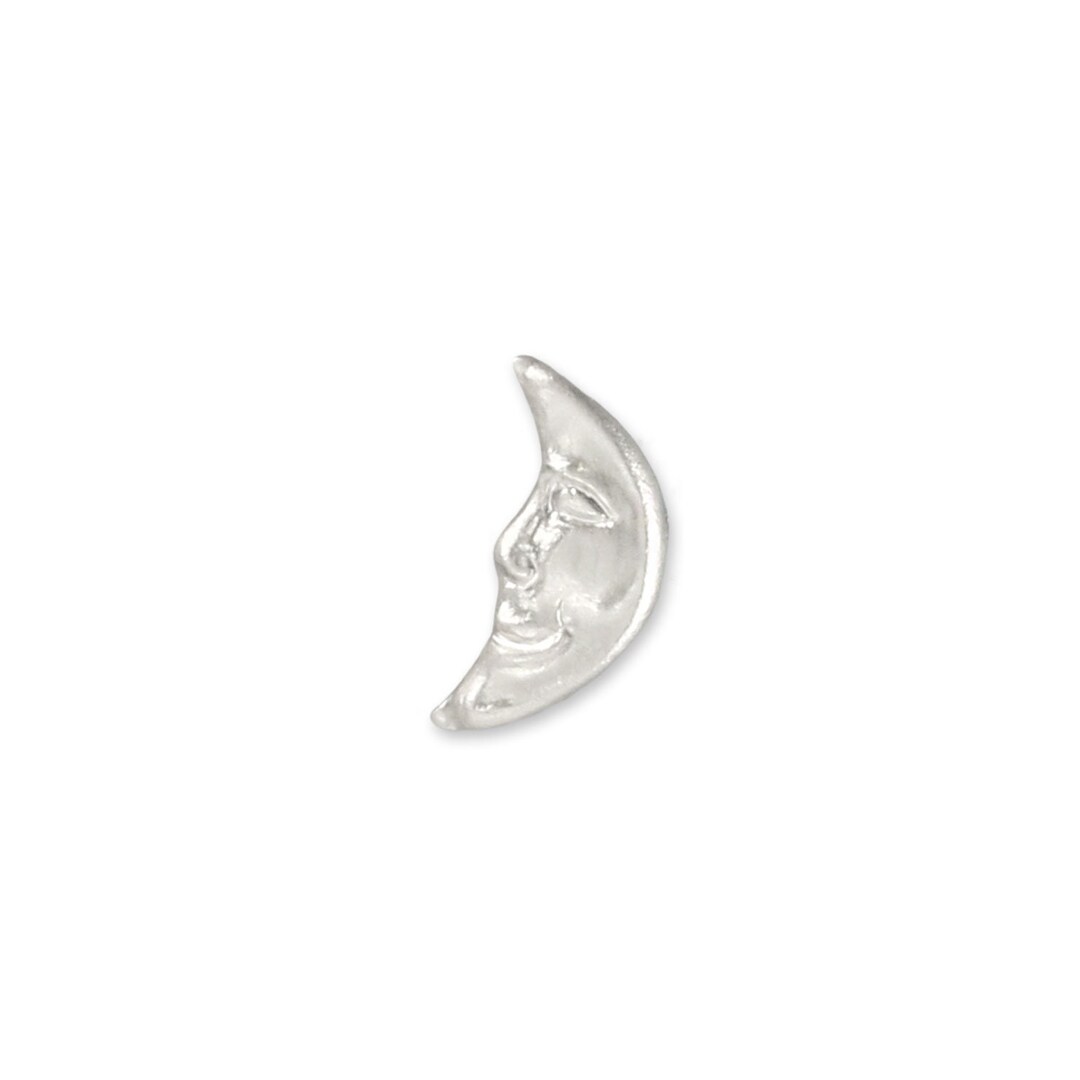 Sterling Silver Crescent Moon Face Solderable Accent 26 Gauge - Etsy