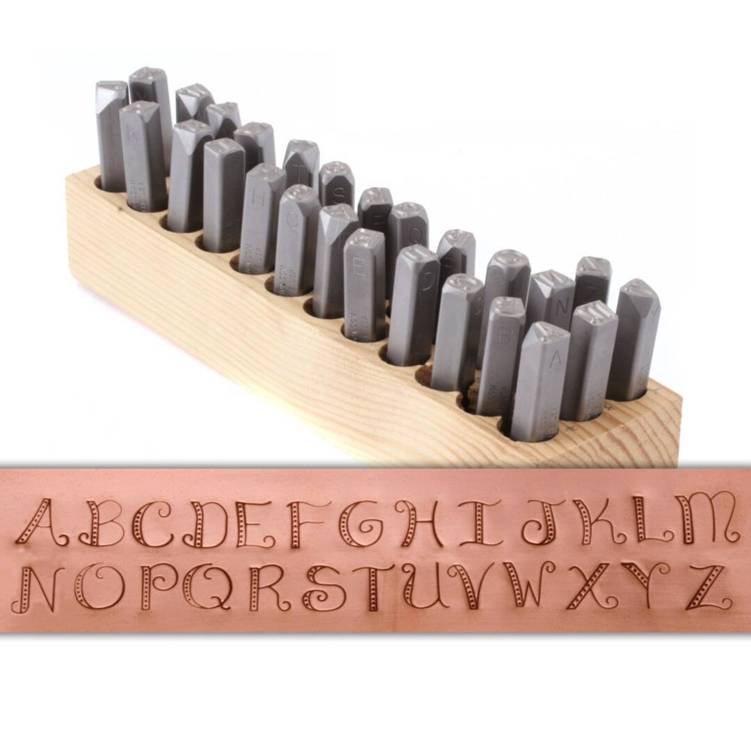 7mm Uppercase Kismet Metal Stamps Letter Set - Metal Stamping / Punch ...