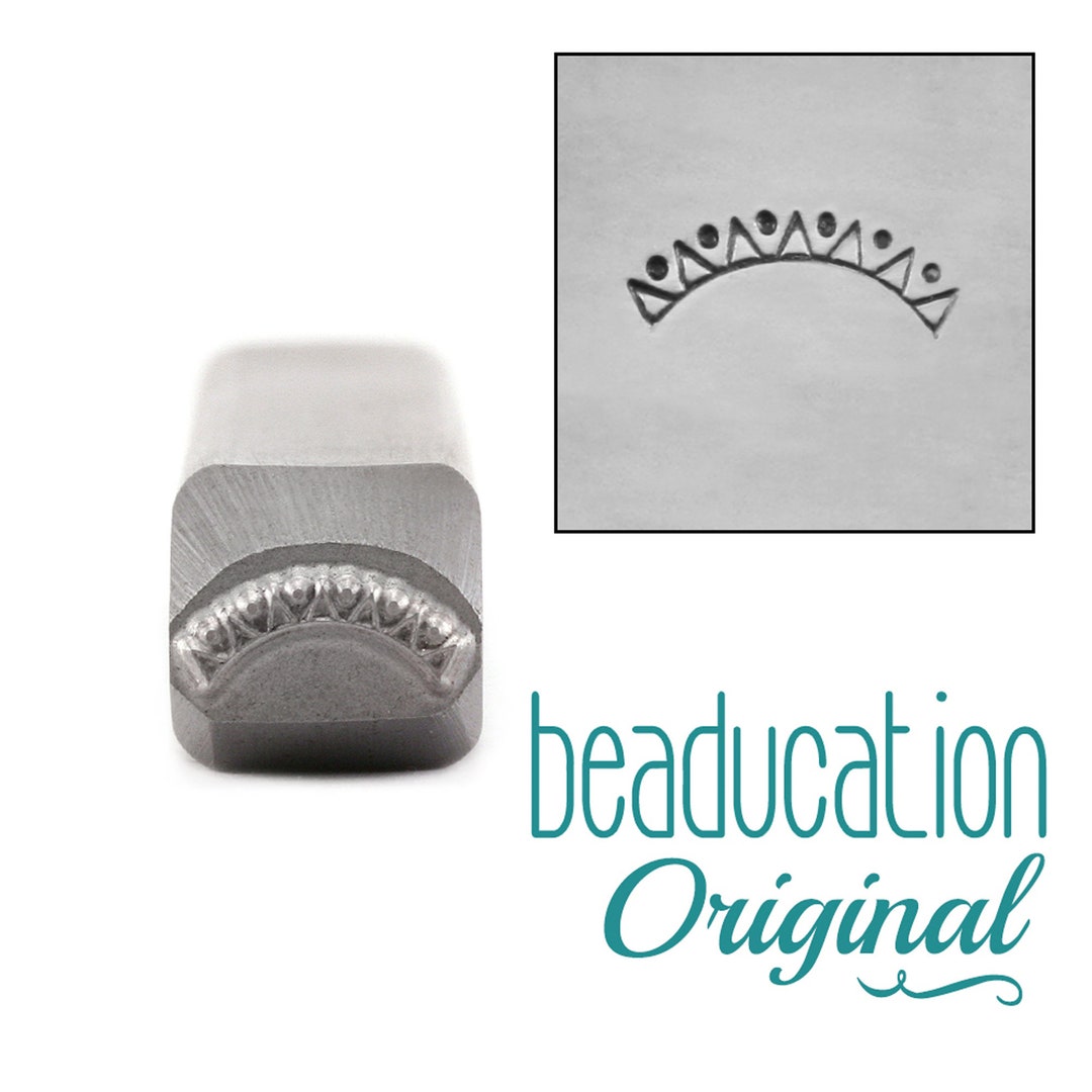 Triangle Curve Metal Design Stamp 8mm X 3mm - Beaducation Metal ...