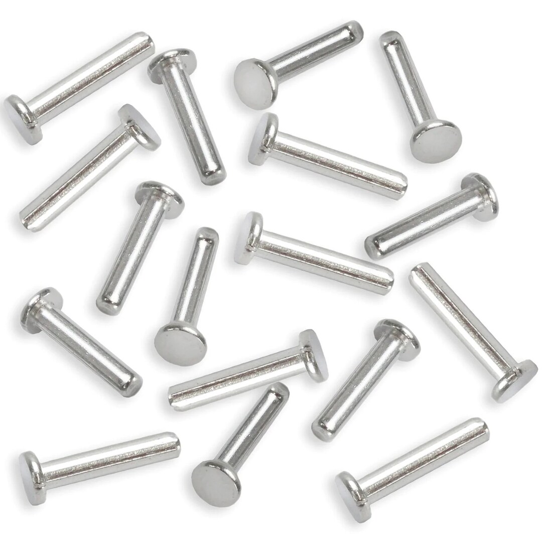 Aluminum Flat Head, Nail Head Rivets, Pack of 50 - Beaducation Metal ...