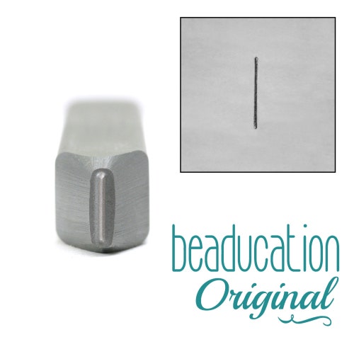 Straight Line Metal Design Stamp 6.5mm Beaducation Metal - Etsy