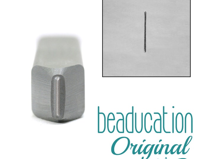 Straight Line Metal Design Stamp 6.5mm - Beaducation Metal Stamping ...