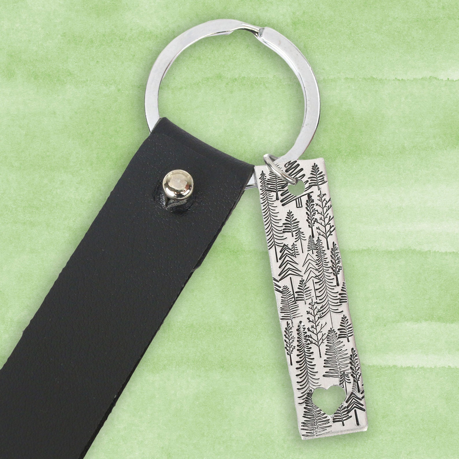 Tall Fir Tree Metal Design Stamp 17mm Beaducation Metal - Etsy