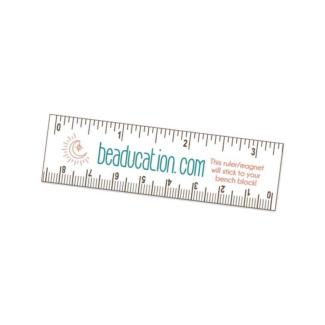 Magnetic Ruler, Bench Block Ruler, Choice of 3.25" or 6"- Beaducation ...