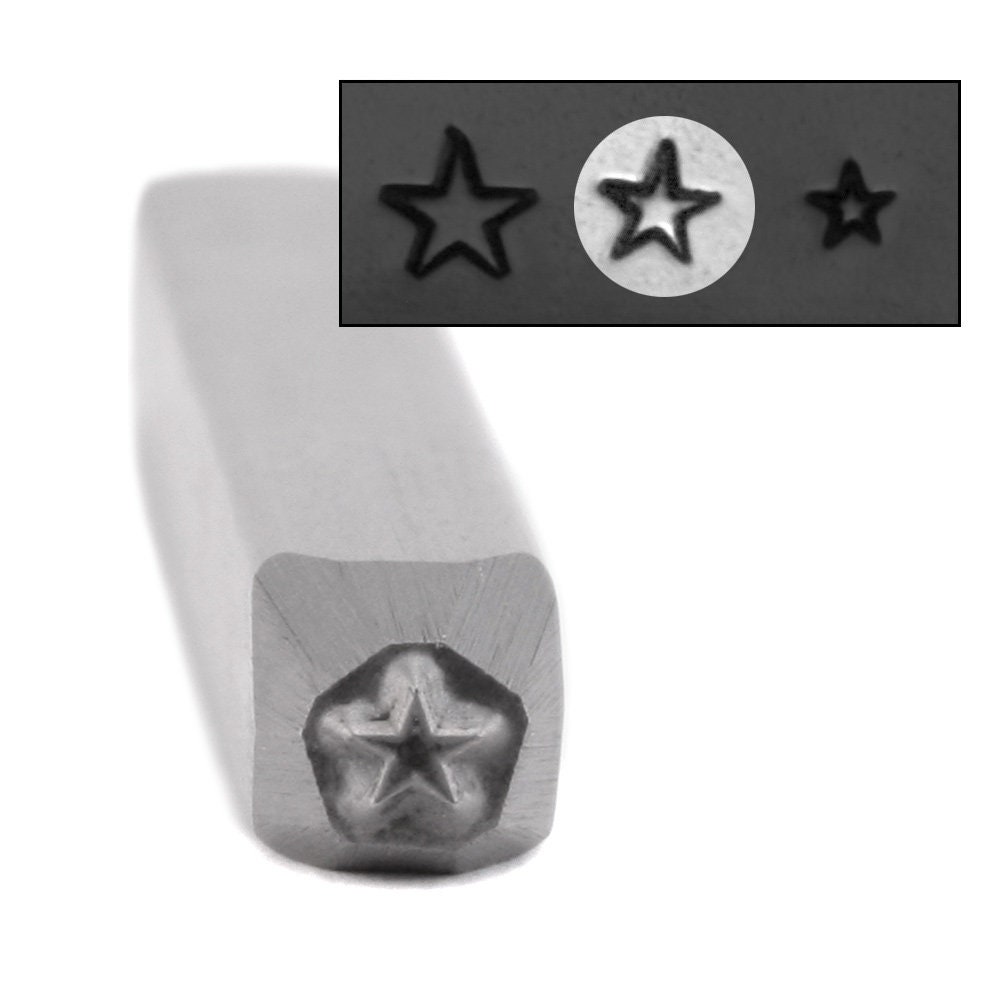Star Metal Design Stamp Choice of 3 Sizes Beaducation Metal | Etsy