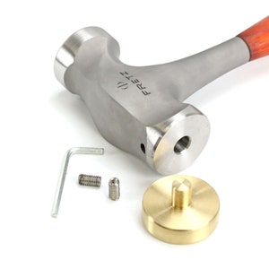 Fretz 2 Lb Stamping Hammer With Brass and Steel Faces - Beaducation ...