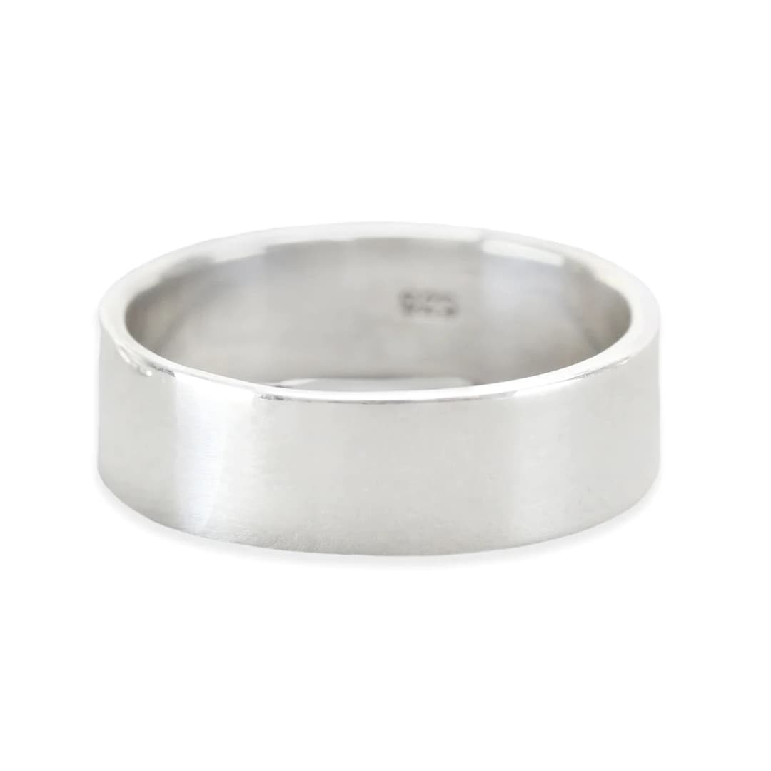 6mm Sterling Silver Ring Stamping Blank, Sizes 6 - 10 - Beaducation ...