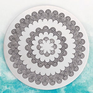 Fan Metal Design Stamp / Art Deco Fan Metal Stamp - Metal Stamping ...