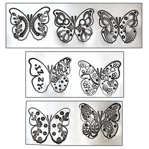 Two Open Wing Butterfly Metal Design Stamp 17mm Beaducation Metal ...