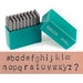 4mm Tattoo Font Uppercase Letter Metal Stamp Set, Rated for Stainless ...