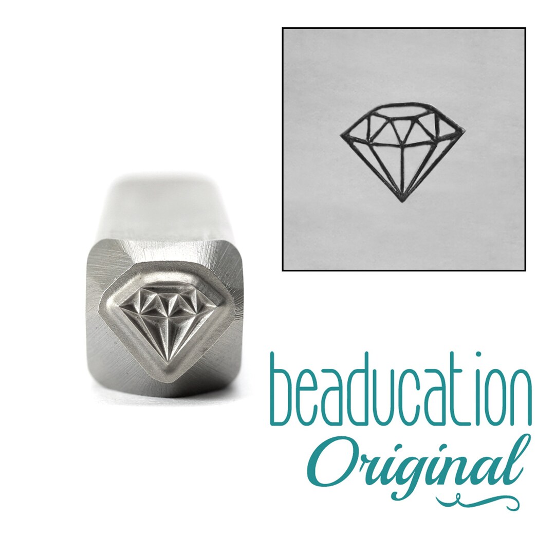 Diamond Metal Design Stamp 5mm Beaducation Metal Stamping - Etsy