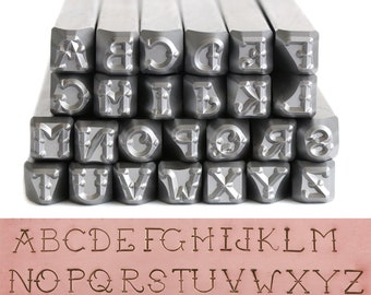 Metal Stamp Fonts Tattoo - Etsy