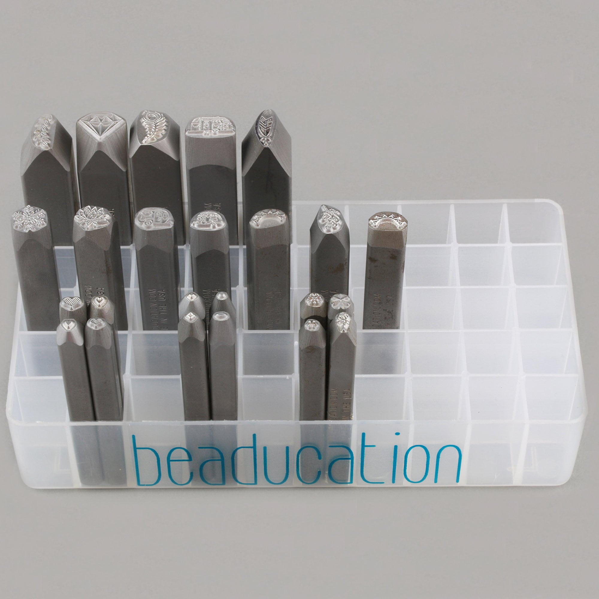 Plastic Stamp Holder for Metal Stamps 50 Holes With Wooden - Etsy