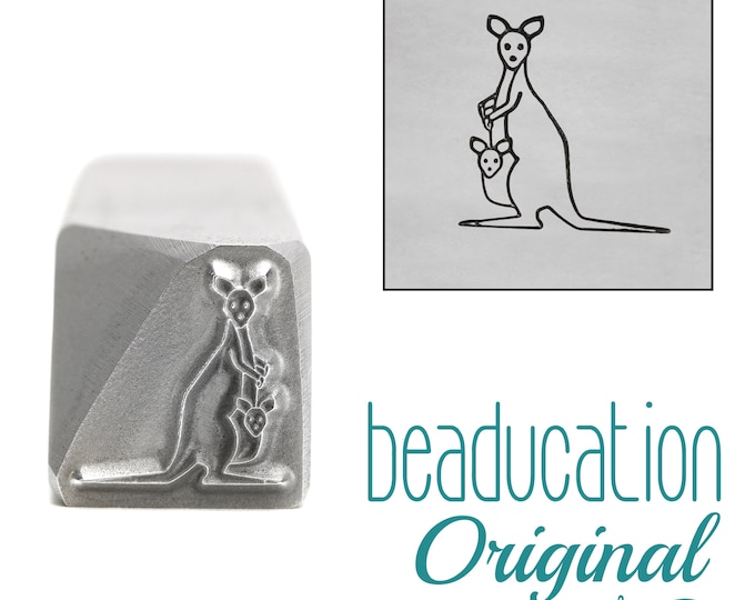 Kangaroo Metal Design Stamp 10mm - Beaducation Metal Stamping Punch ...
