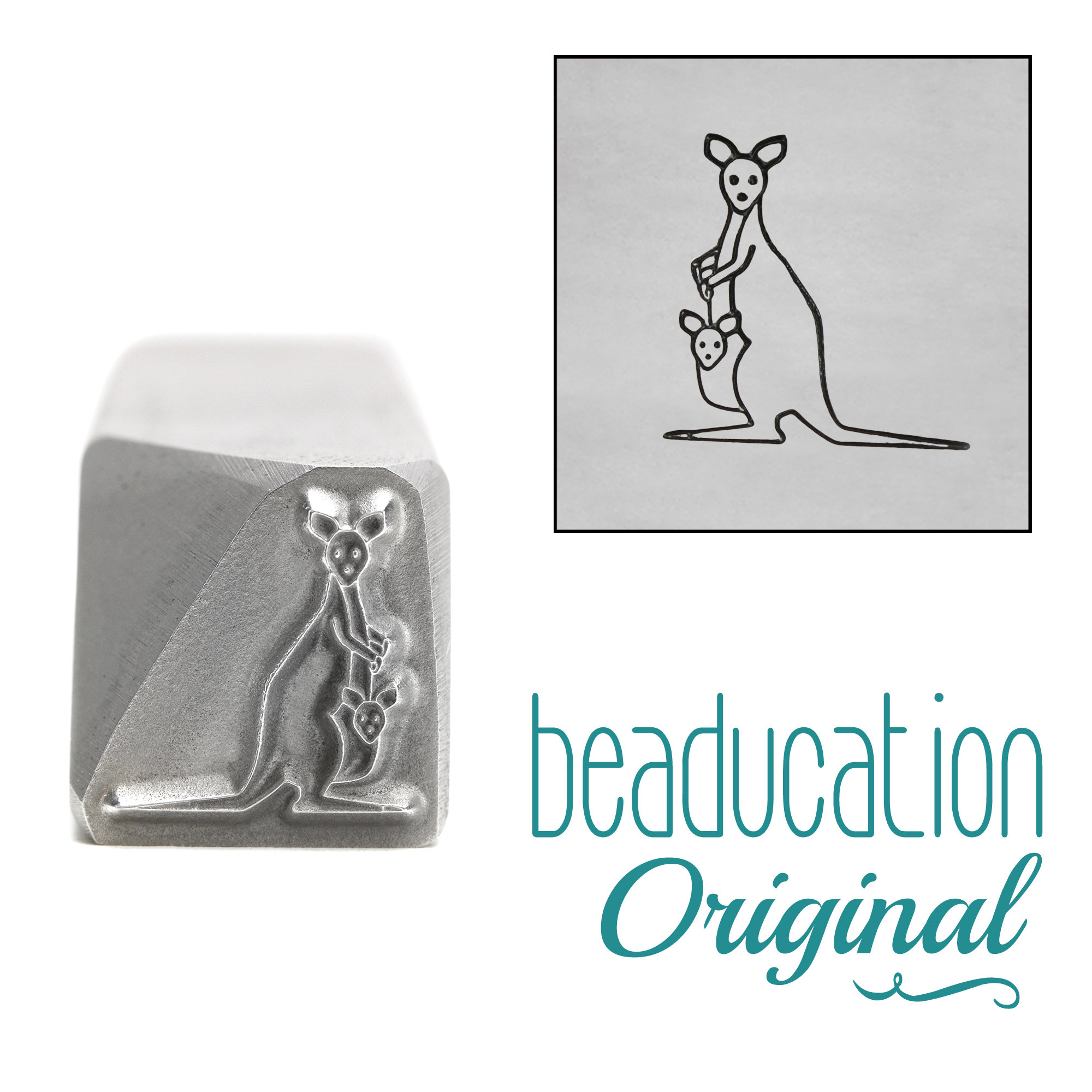 Kangaroo Metal Design Stamp 10mm Beaducation Metal Stamping - Etsy