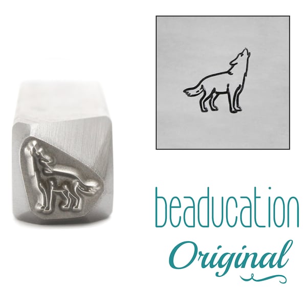 Howling Wolf Stamp - Etsy