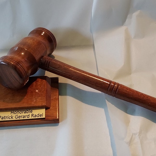 Wood Gavel - Etsy