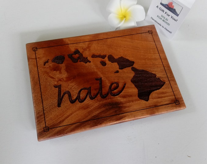 Personalized Hawaiian Koa Wood Hale Wall Plaque - Etsy