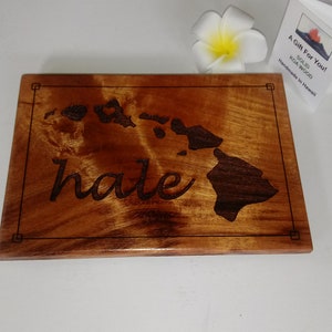Personalized Hawaiian Koa Wood Hale Wall Plaque - Etsy