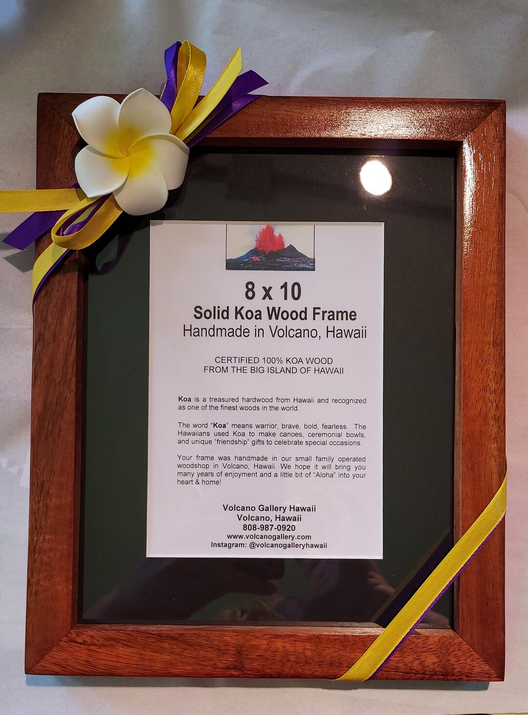 Handcrafted Hawaiian Koa Wood Frame: 8x10 Photo or Print - Etsy