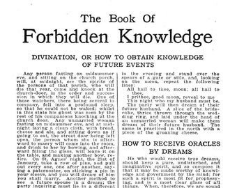 The Most Forbidden Knowledge downloadable .pdf - Etsy