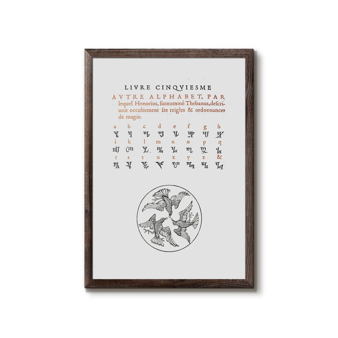 Theban Alphabet the Witches Alphabet Honorian Alphabet Runes of ...