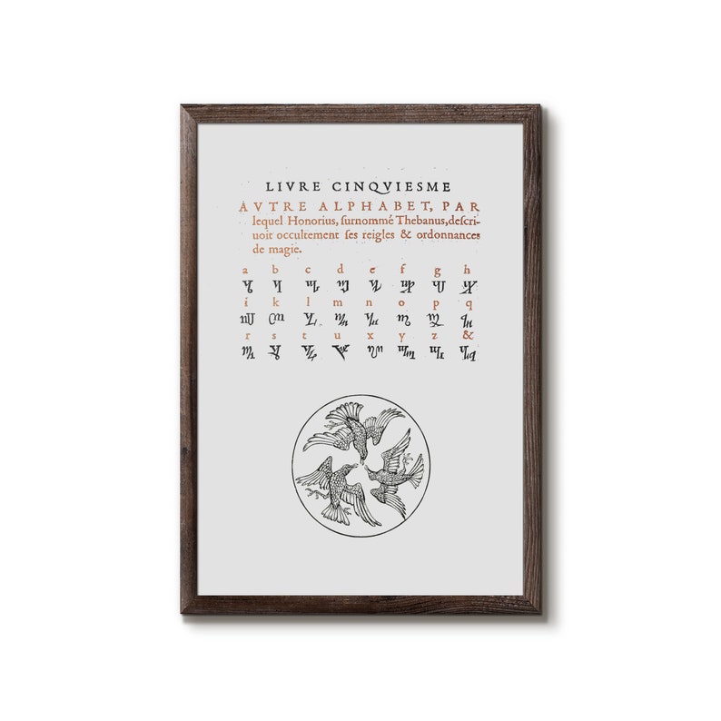 Theban Alphabet the Witches Alphabet Honorian Alphabet Runes of ...