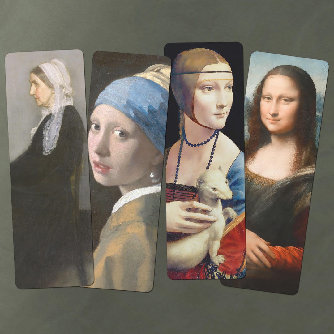 Famous Female Portrait Bookmarks – Art History Gift – Vintage Art ...