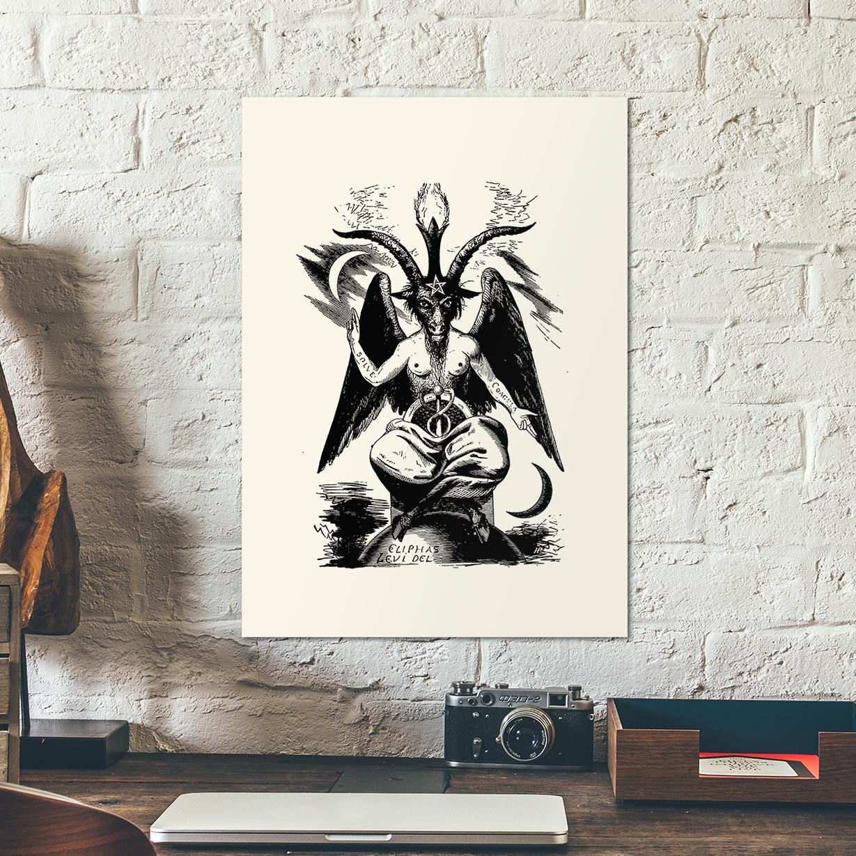 Occult Magical Poster With Baphomet divine sum of | Etsy