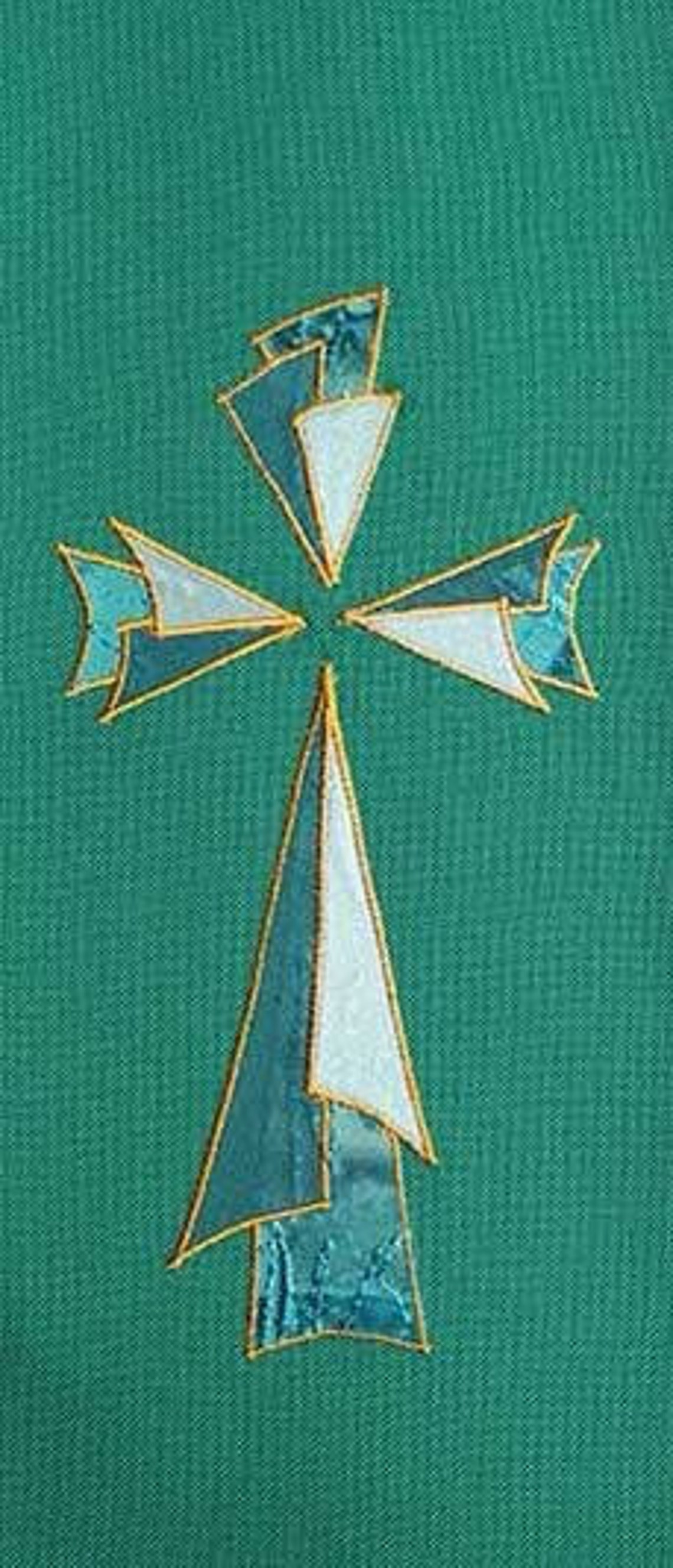 5 Colours Triangular 3 Layer Cross Stole Design Available in White ...
