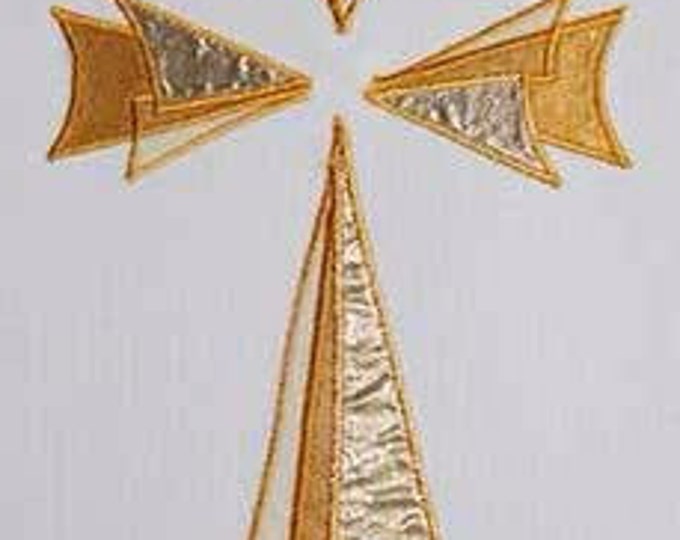 5 Colours Triangular 3 Layer Cross Stole Design Available in White ...