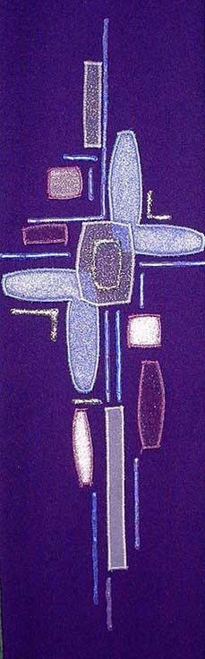 4 Colours Abstract Cross Design Stole Available in White - Etsy Australia