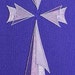 5 Colours Triangular 3 Layer Cross Stole Design Available in White ...