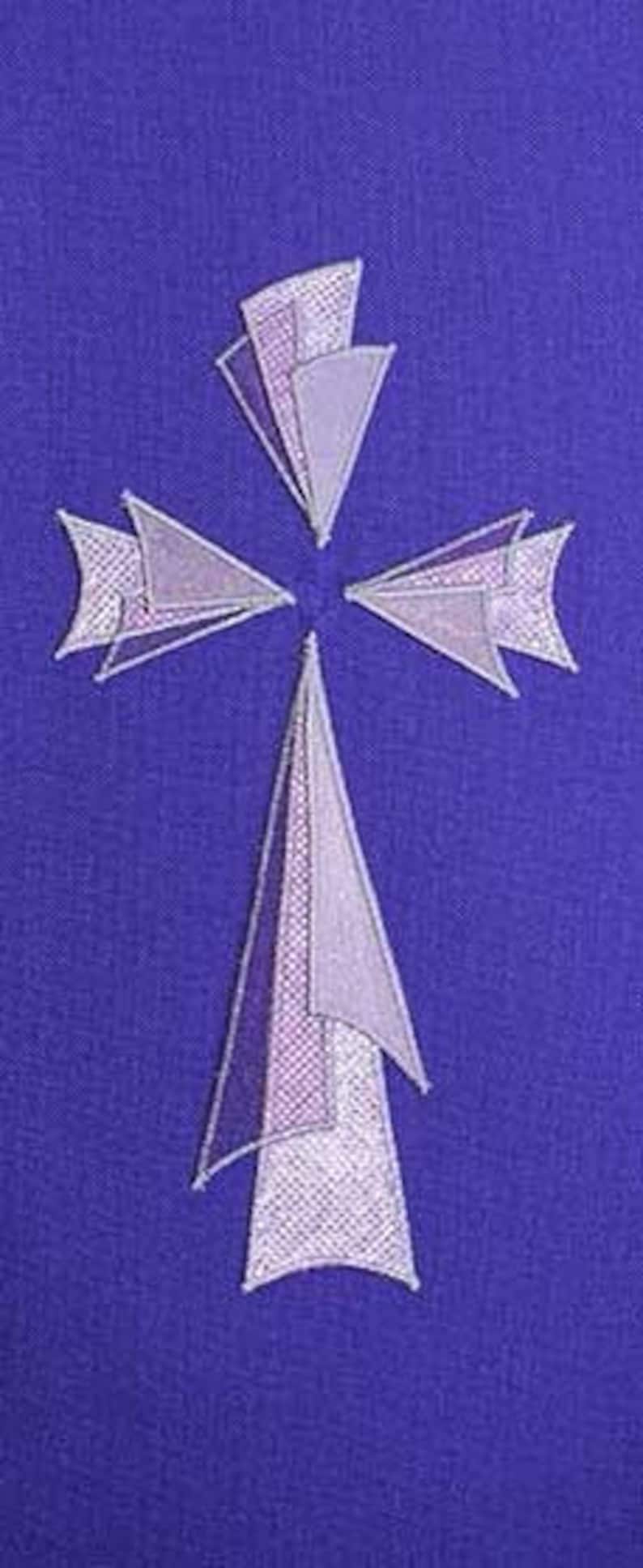 5 Colours Triangular 3 Layer Cross Stole Design Available in White ...