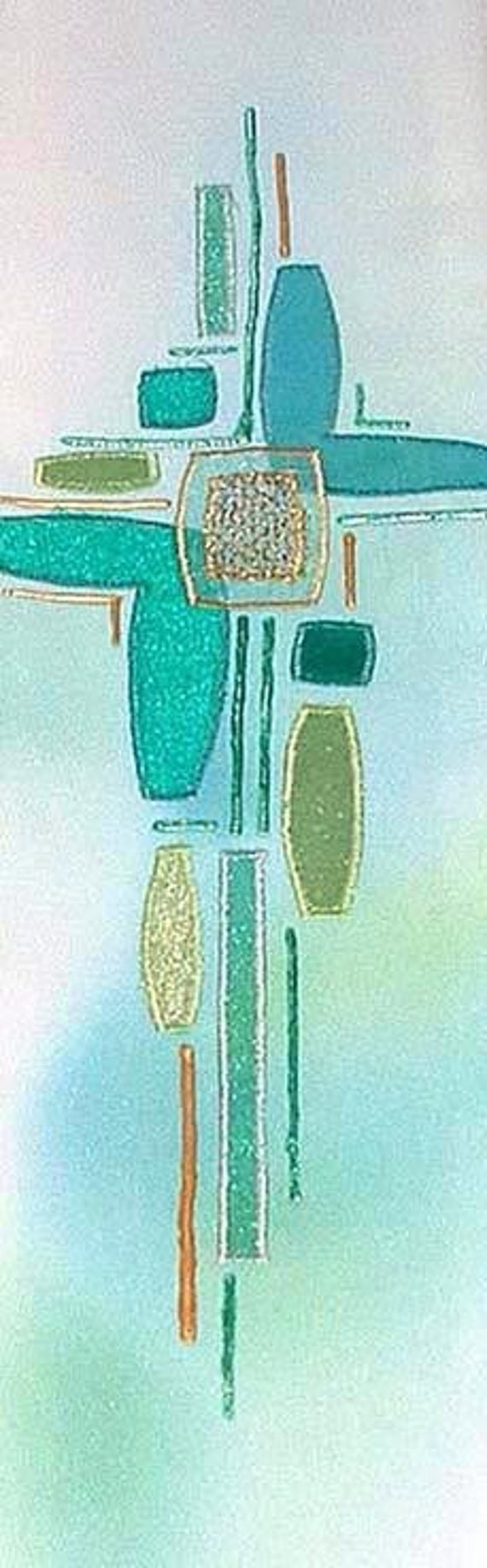 4 colours abstract cross design stole available in white | Etsy