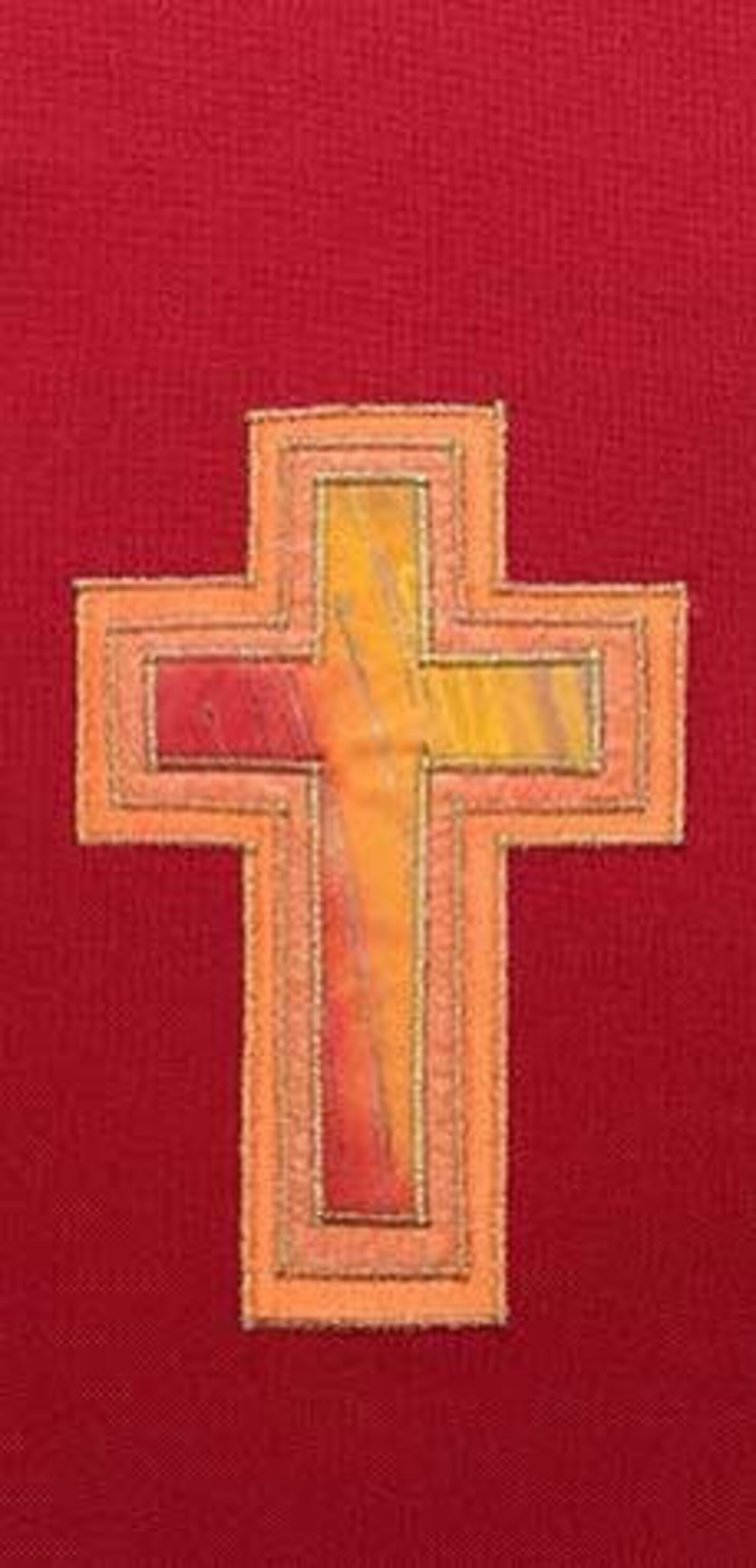 4 Colours - 3 Layer Cross Design Available on White, Green, Red and ...