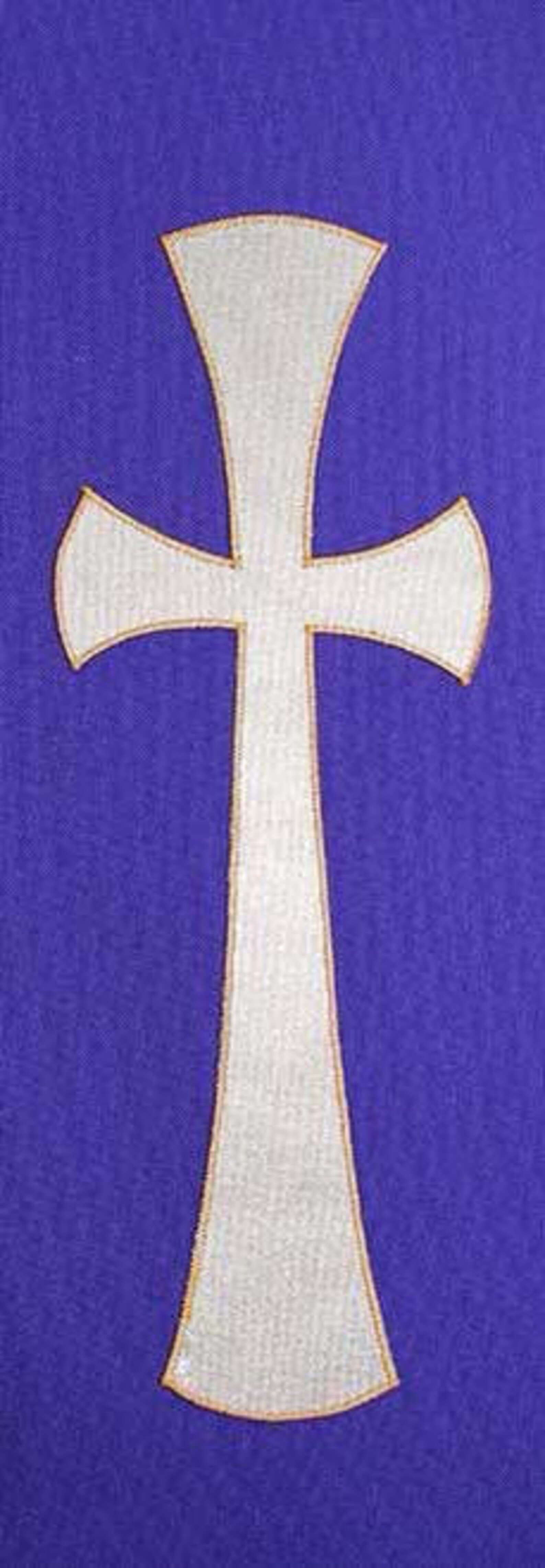 4 Colours- Plain Gold Cross Design Stole Available on White, Red, Green ...