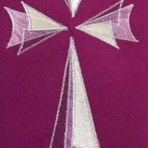 5 Colours Triangular 3 Layer Cross Stole Design Available in White ...