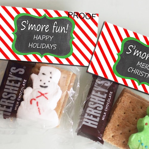 Digital Printable Christmas Bag Topper-treat Bag - Etsy