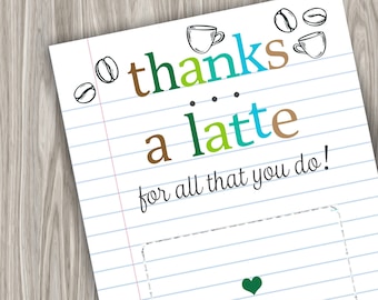 Printable GIFT CARD Holder for Teacher Gift - Etsy