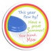 End of Year Student Gift / Frisbee Gift Tag / Frisbee Sticker - Etsy