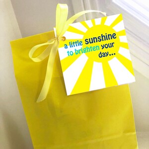 Printable Gift Tag for SUNSHINE GIFT / a Little Sunshine to Brighten ...