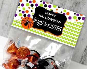 Bugs & Kisses Gift Tags Bag Toppers. Instant Digital Download. - Etsy