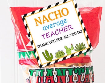 Nacho Average PRINCIPAL Gift Tag | Etsy